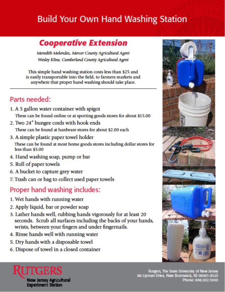DIY Hand Washing Stations — Plant & Pest Advisory