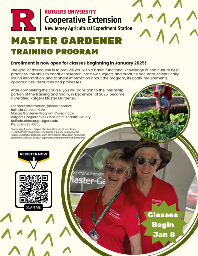 Ever Consider Rutgers Master Gardener Program? — Plant & Pest Advisory